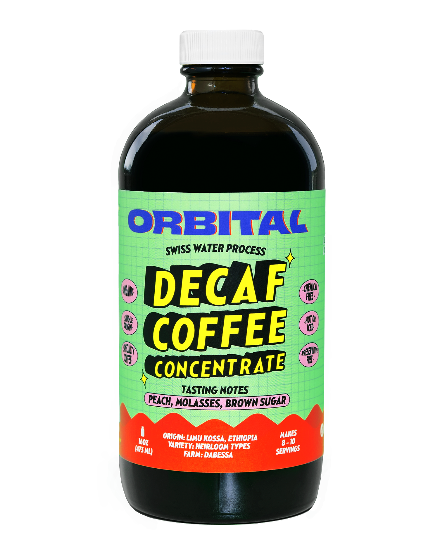 Decaf Cold Brew Coffee Concentrate - Swiss Water Process – Orbital ...